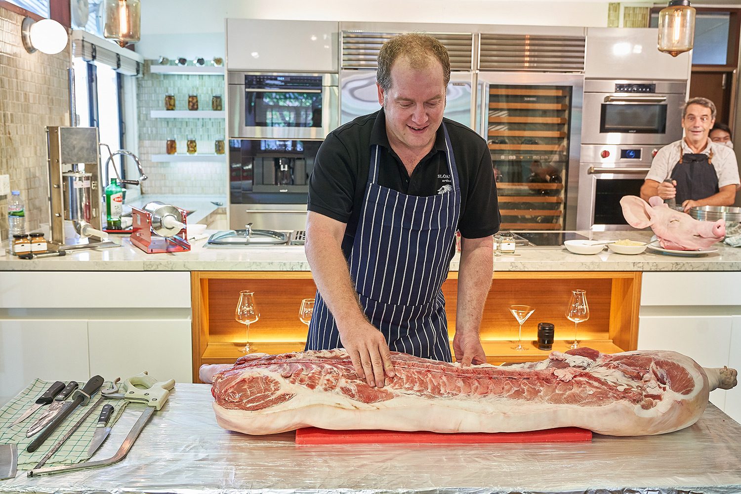 Butchery workshop at House of Sub-Zero and Wolf | Sloane